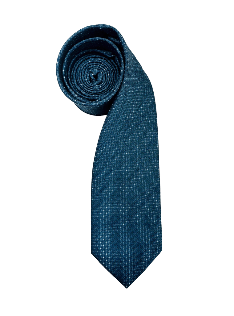 Teal Dotted Tie – Boston Fine Tailoring